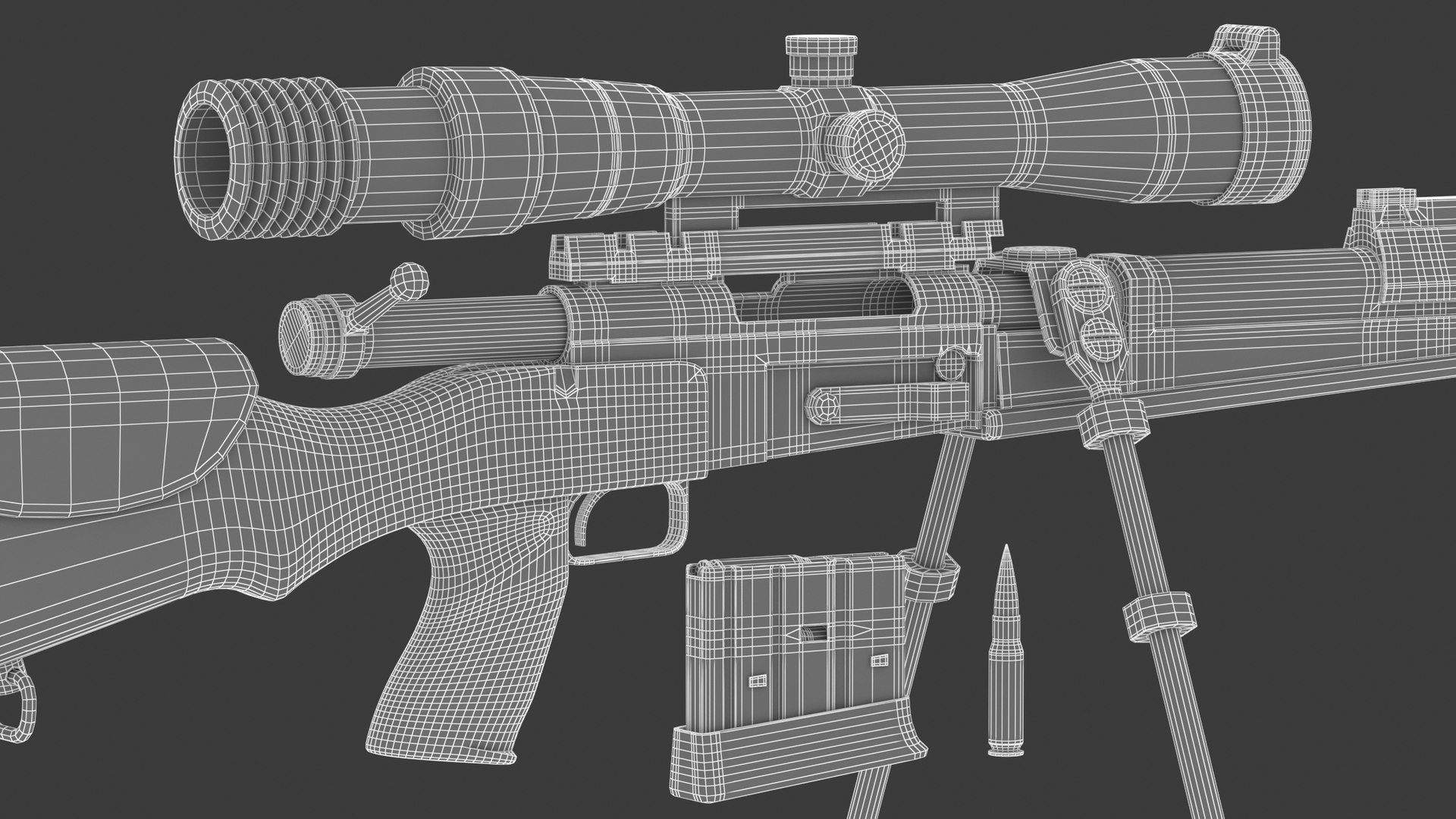 FR F2 Sniper Rifle Model - TurboSquid 1873674