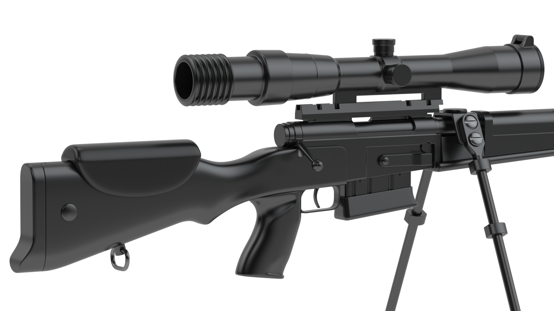 FR F2 sniper rifle model - TurboSquid 1873674