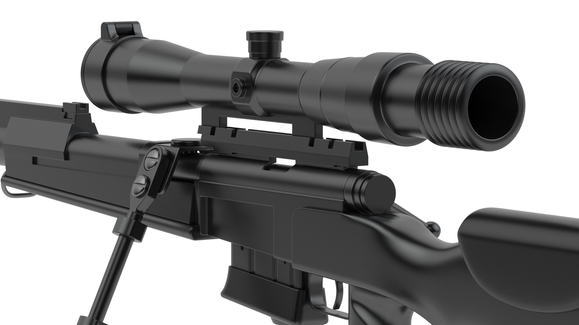 FR F2 Sniper Rifle Model - TurboSquid 1873674