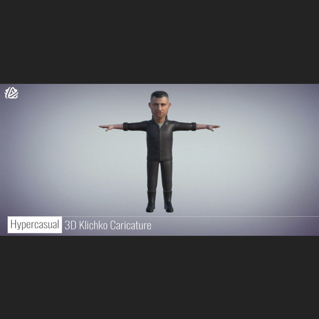 Vitaliy Klychko - 3D Caricature political 3D model - TurboSquid 1984488