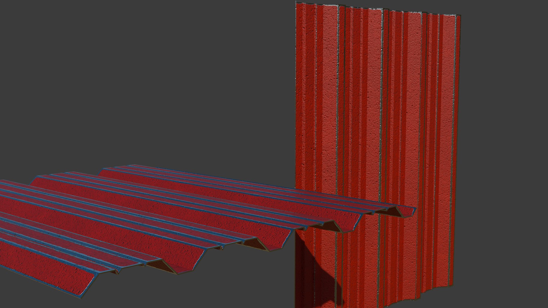 3D Model Corrugated Galvanized Sheets - TurboSquid 2201738