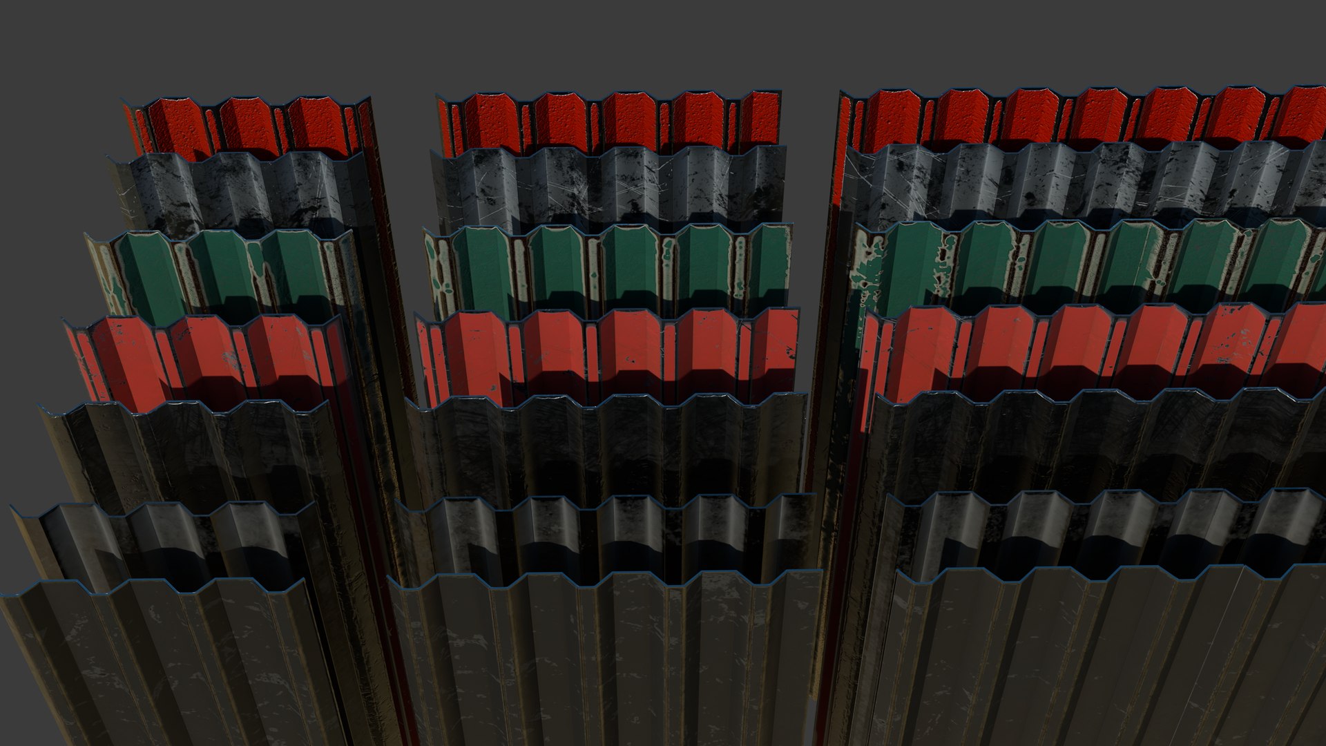 3D Model Corrugated Galvanized Sheets - TurboSquid 2201738