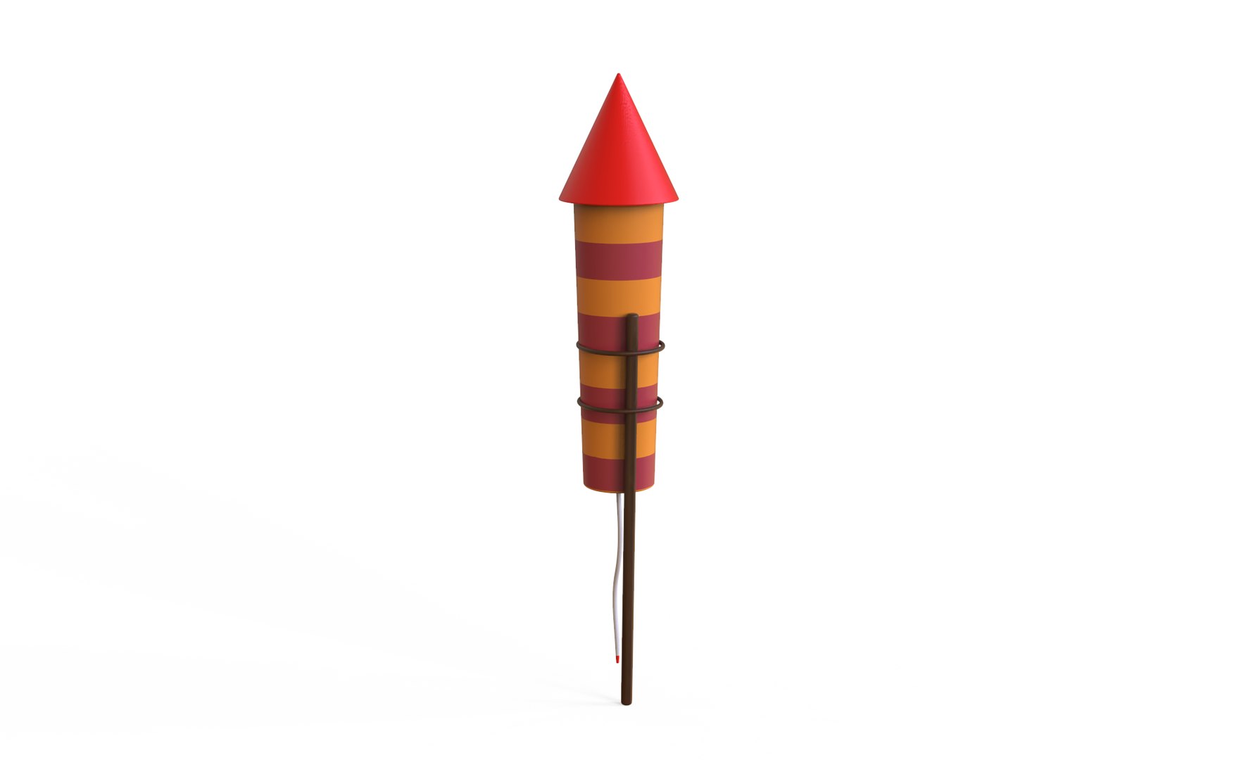 3D Firework Rocket V001 Model - TurboSquid 2162226