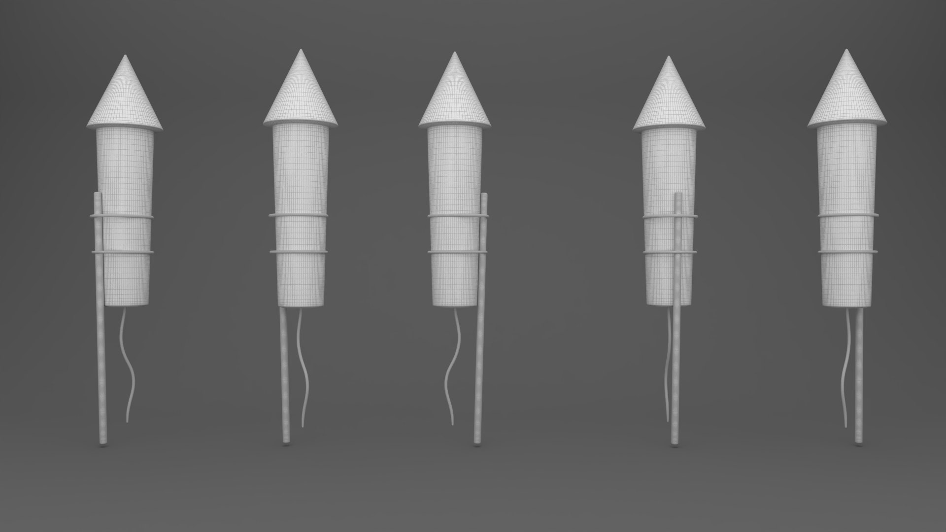3D Firework Rocket V001 Model - TurboSquid 2162226