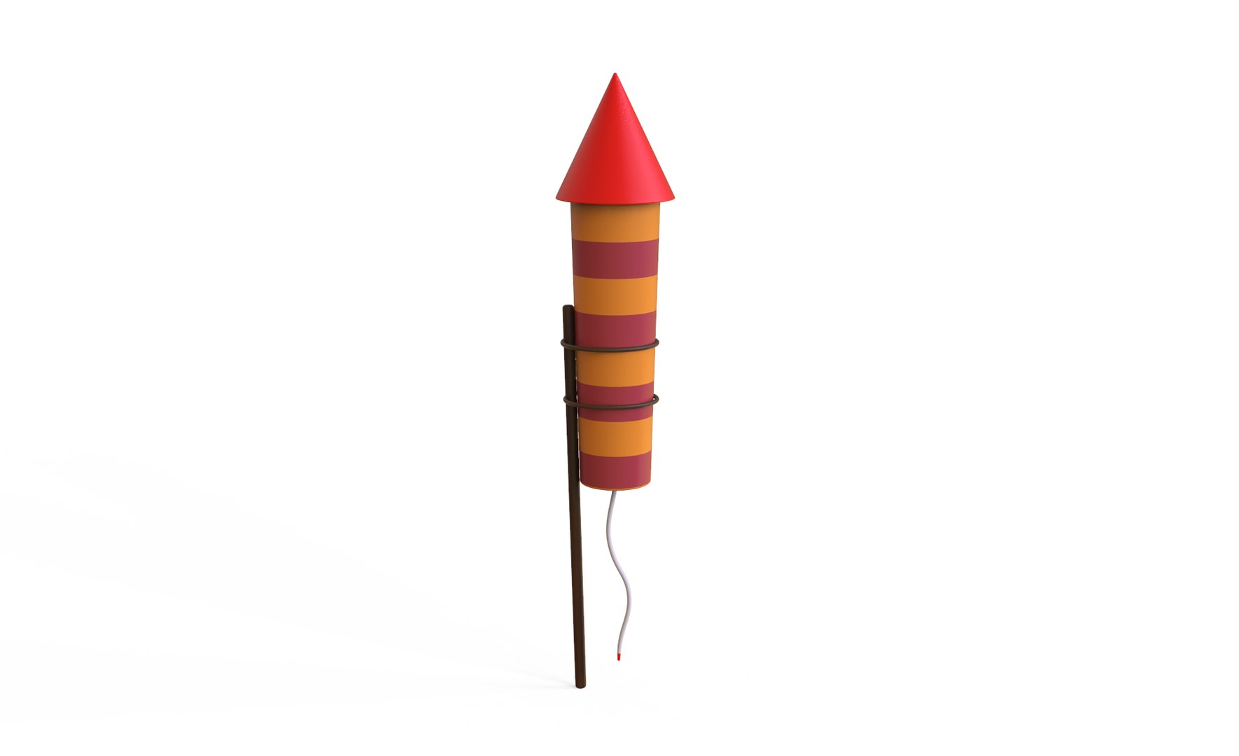 3D Firework Rocket V001 Model - TurboSquid 2162226