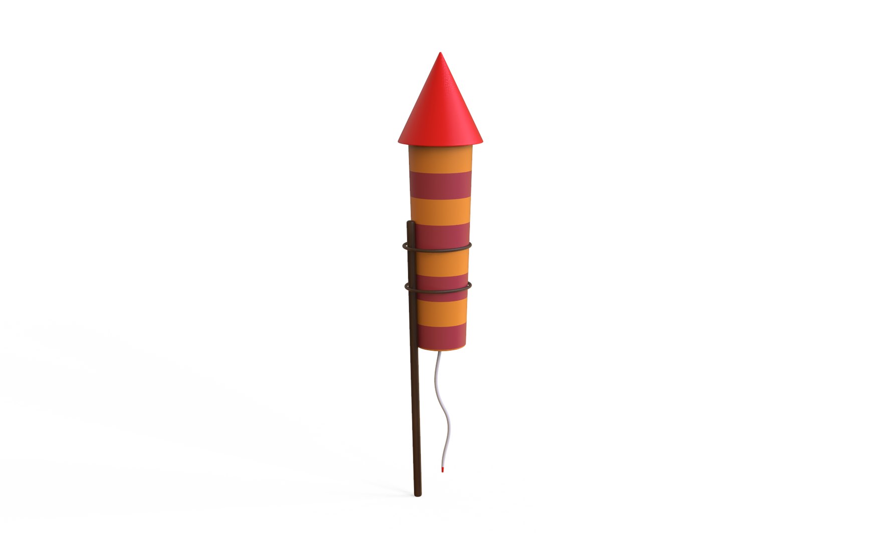 3D Firework Rocket V001 Model - TurboSquid 2162226