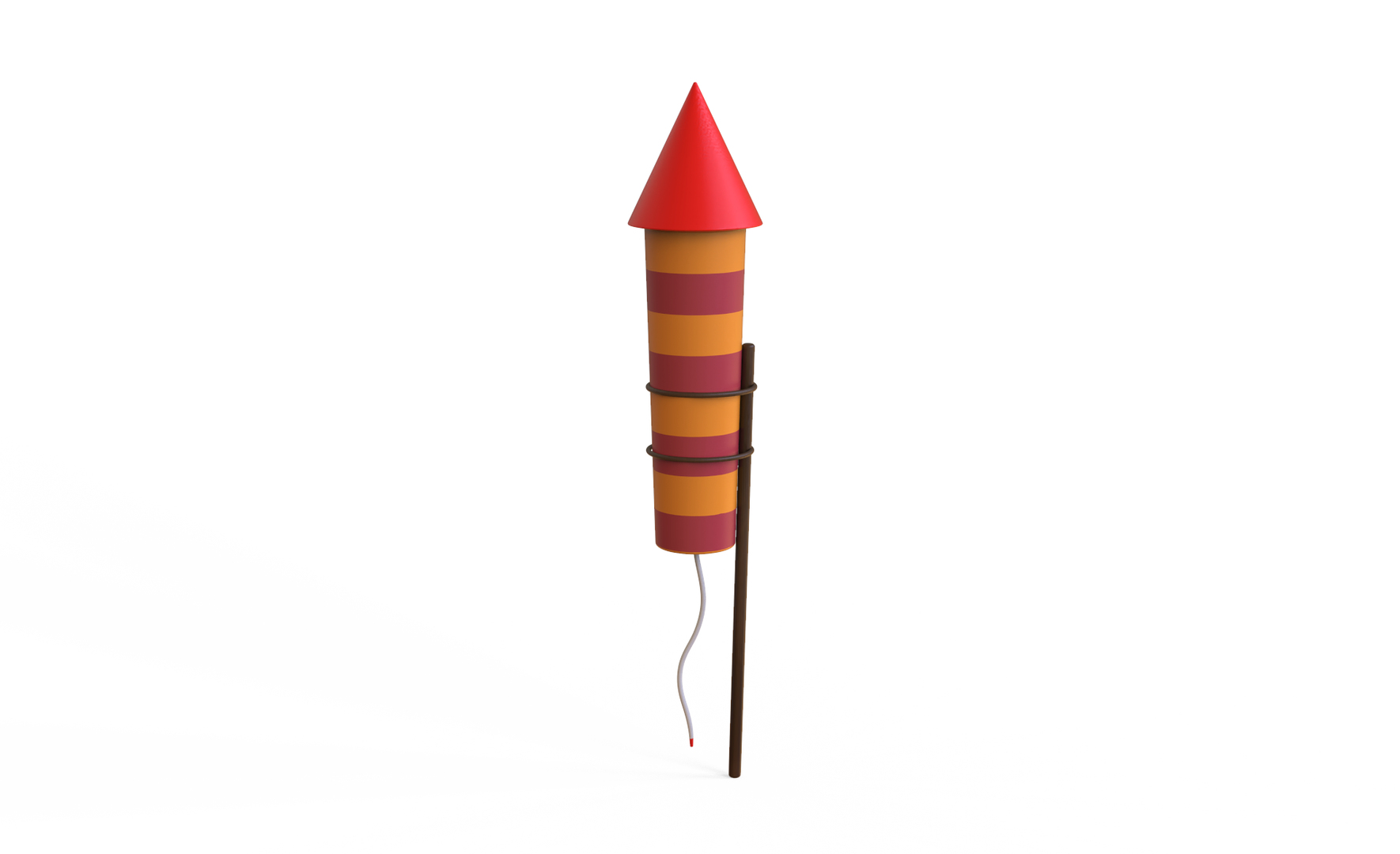 3D Firework Rocket V001 Model - TurboSquid 2162226