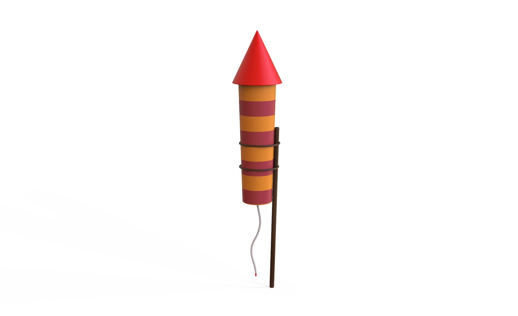 3D Firework Rocket V001 Model - TurboSquid 2162226
