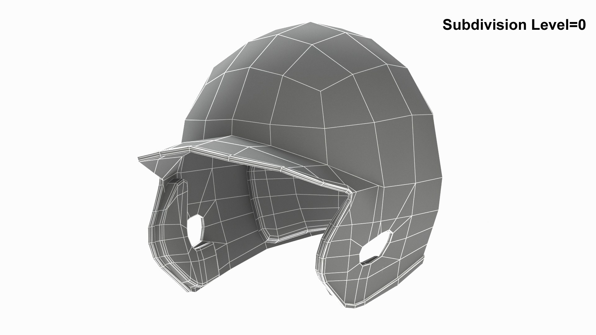 3D Model Baseball Batting Helmet 02 - TurboSquid 2269276