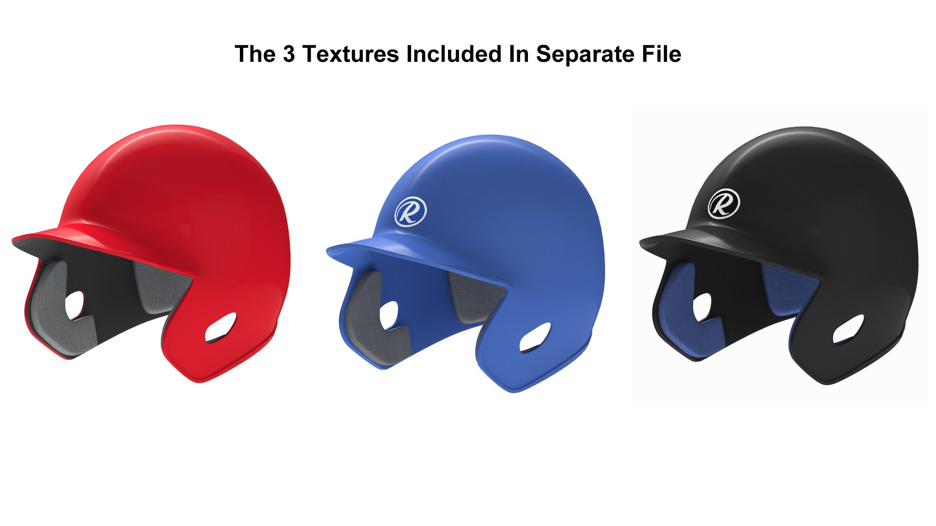 3D Model Baseball Batting Helmet 02 - TurboSquid 2269276