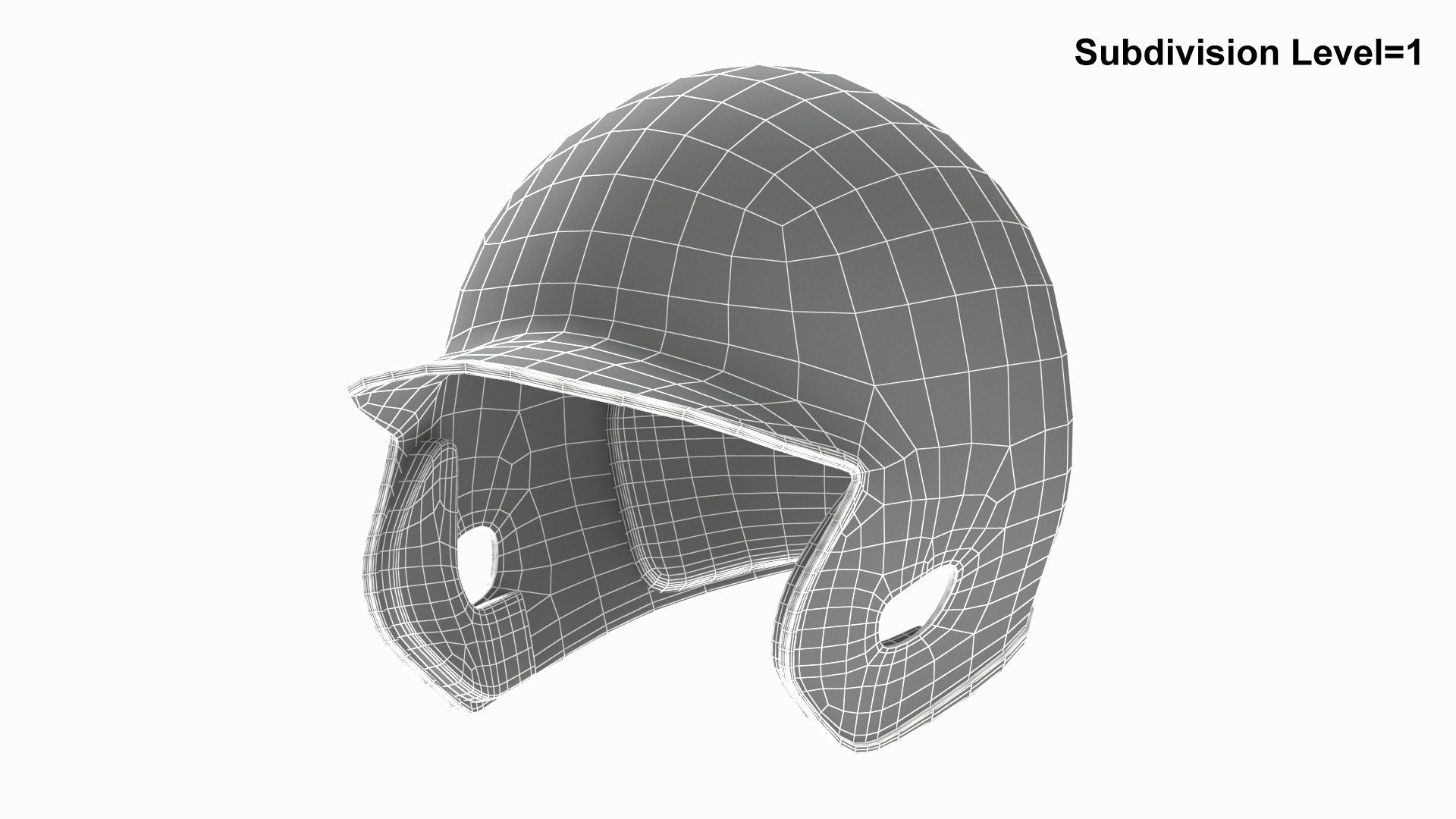 3D Model Baseball Batting Helmet 02 - TurboSquid 2269276