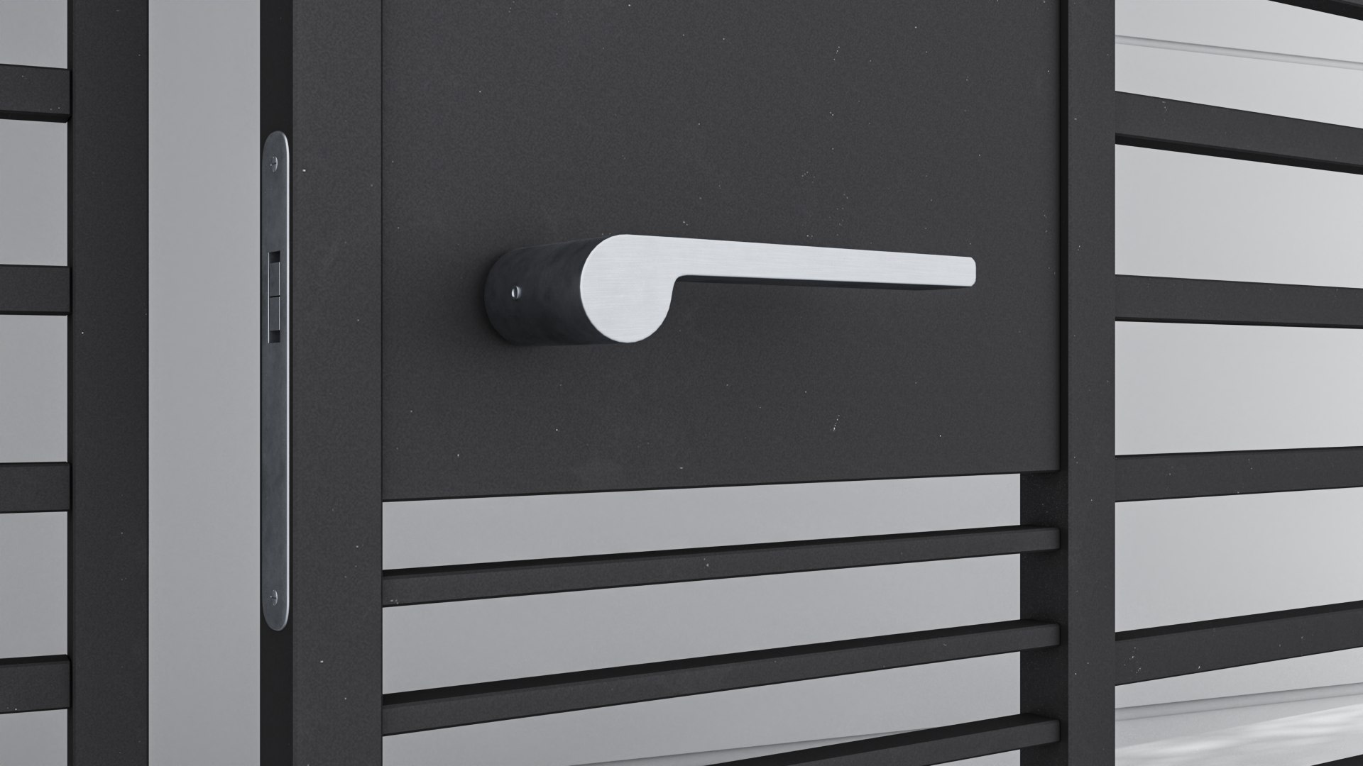 3D Model Aluminium Door 29 - TurboSquid 2010382