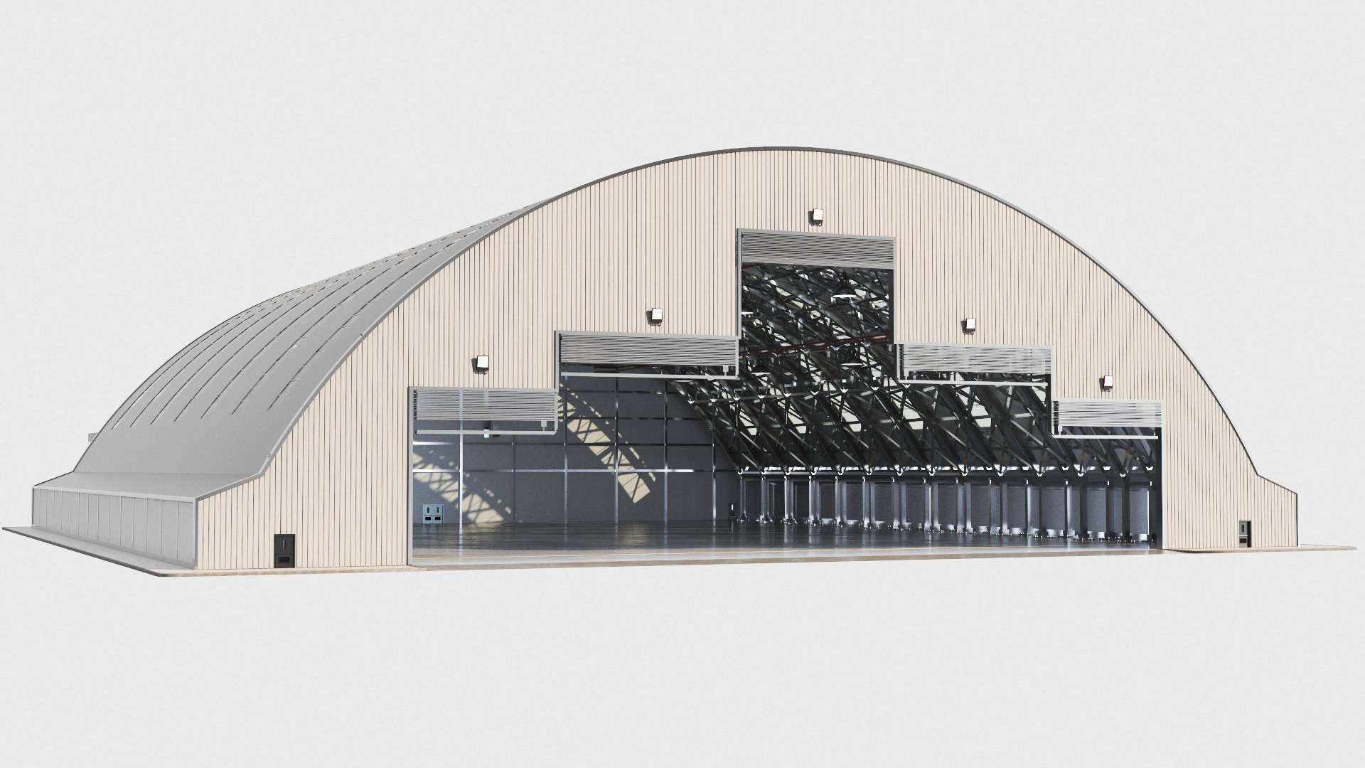 3D Model Detailed Aircraft Hangar Interior - TurboSquid 2423562