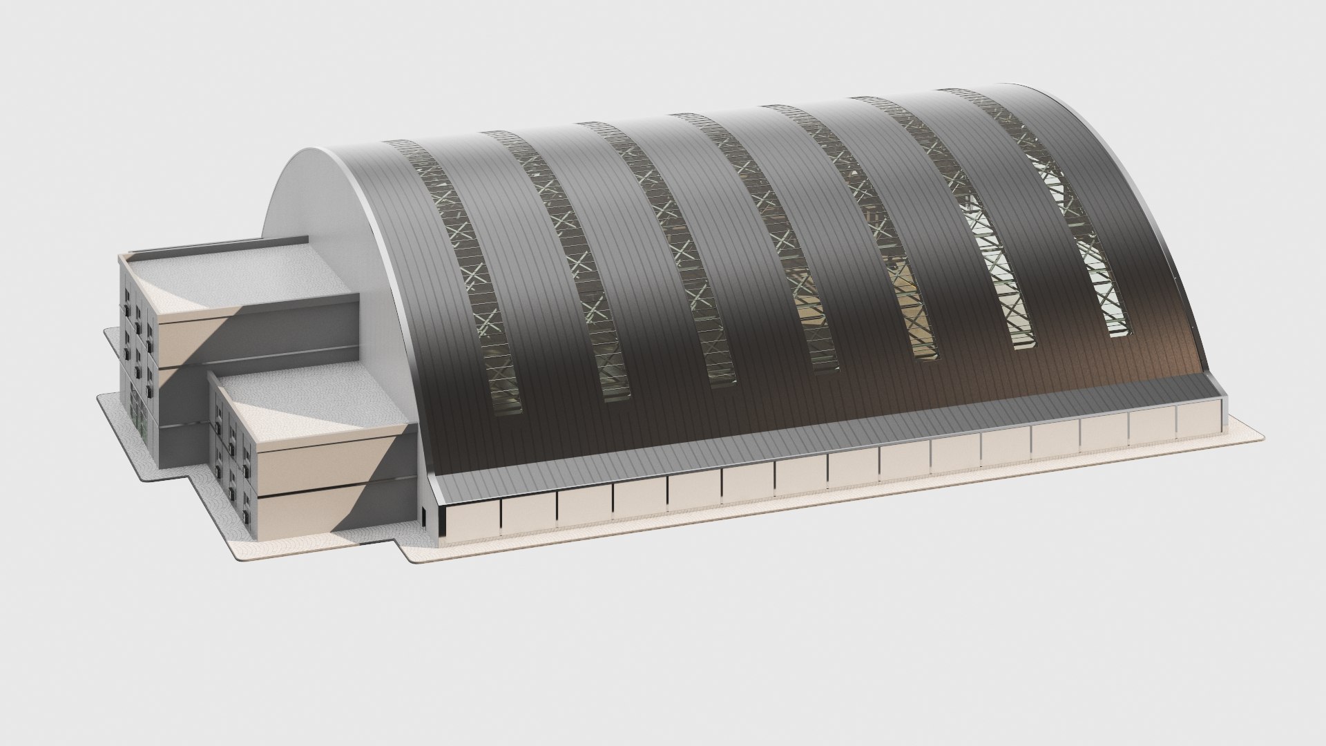 3D Model Detailed Aircraft Hangar Interior - TurboSquid 2423562