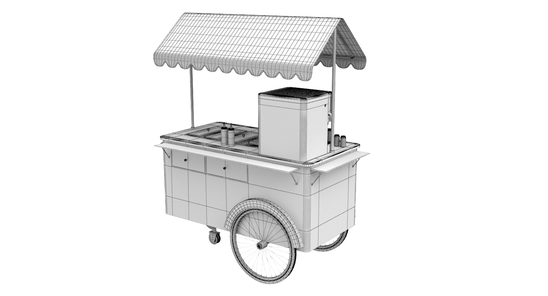 Food Cart Model - TurboSquid 1318635