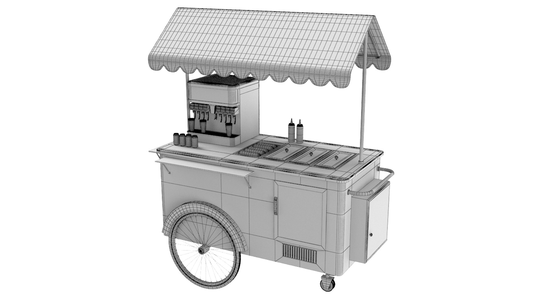 Food Cart Model - TurboSquid 1318635