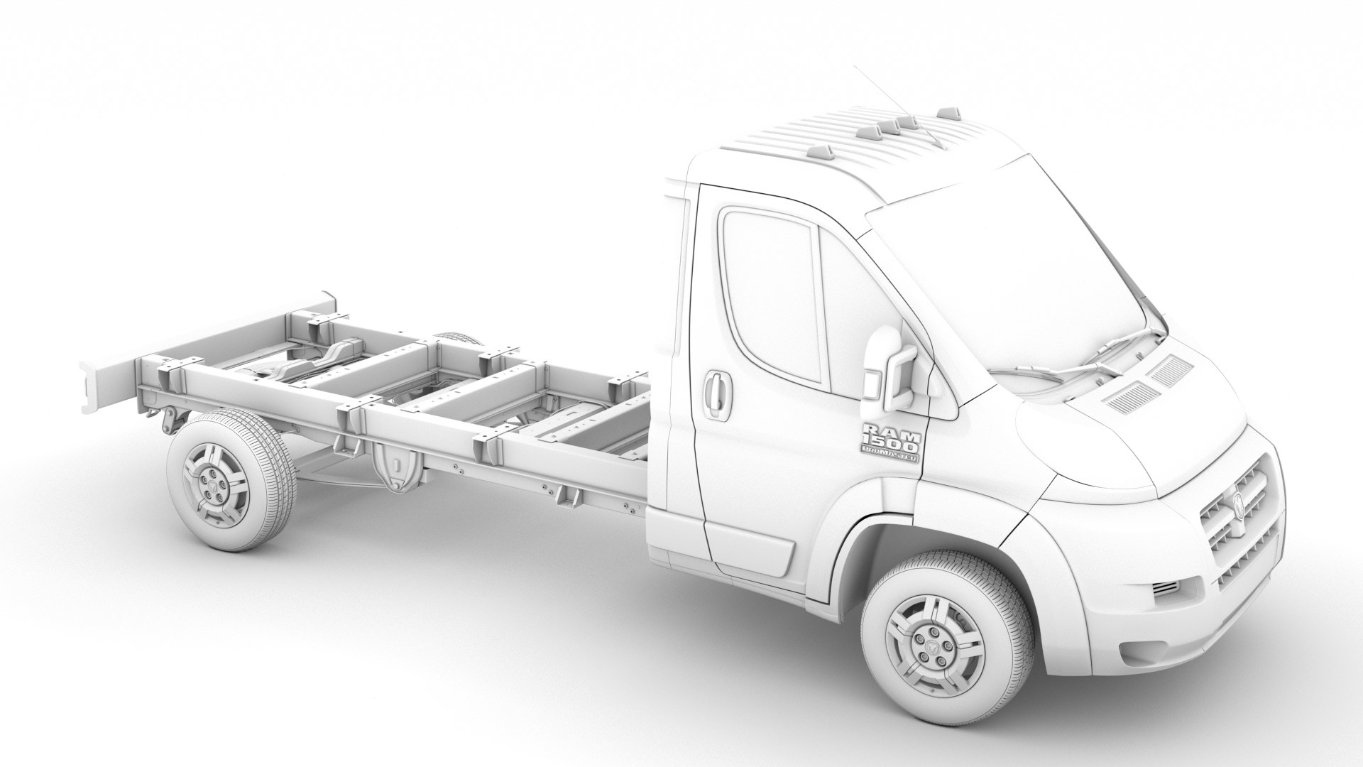 3D model ram promaster chassis truck - TurboSquid 1473816