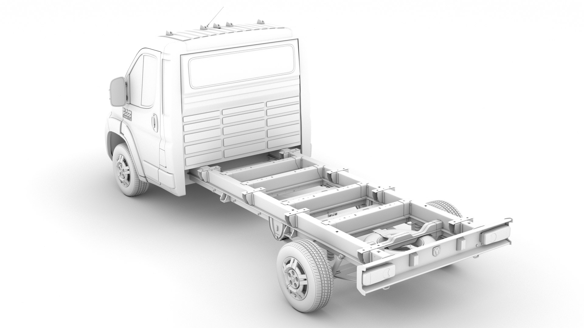 3D model ram promaster chassis truck - TurboSquid 1473816