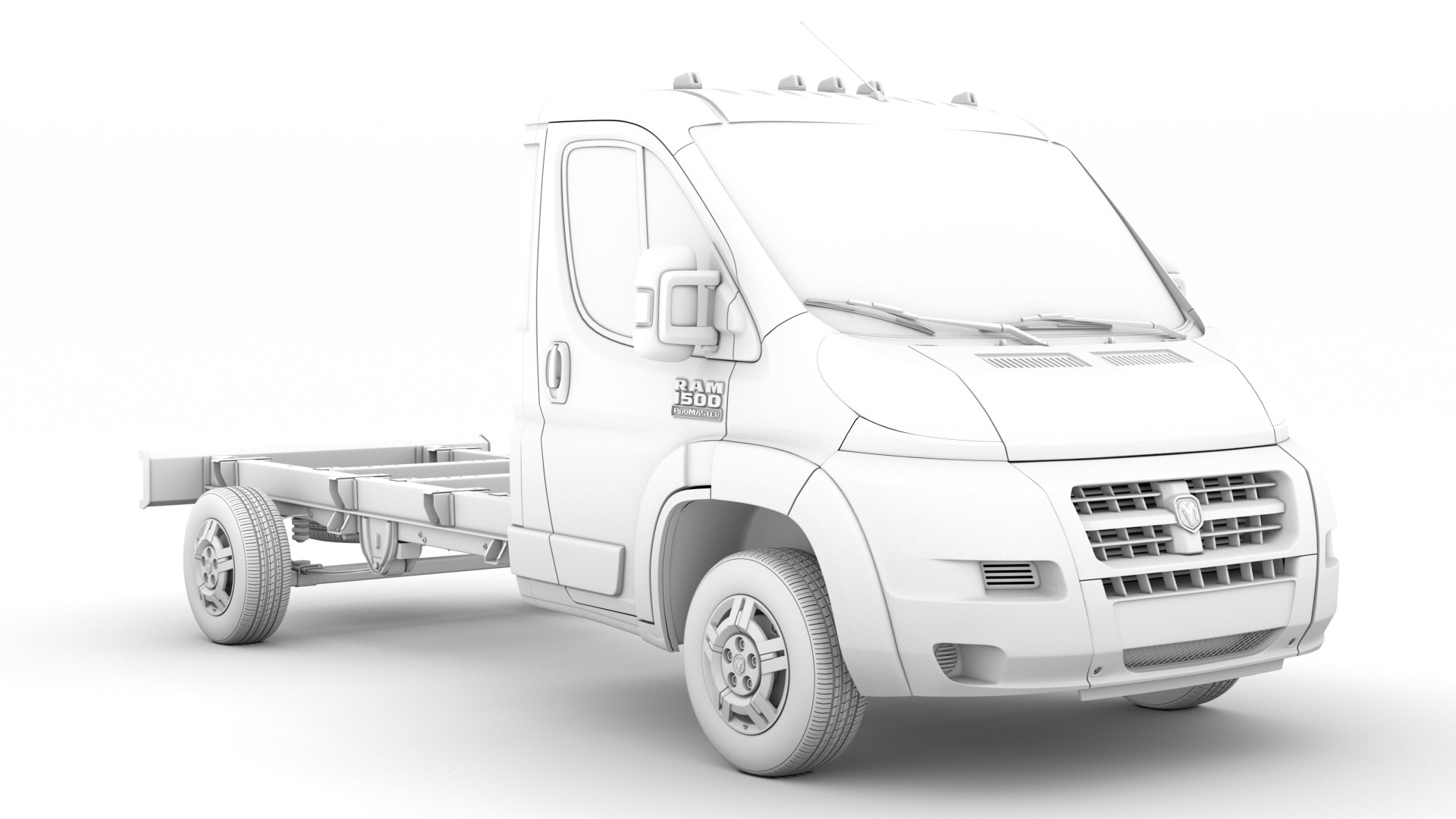 3D model ram promaster chassis truck - TurboSquid 1473816