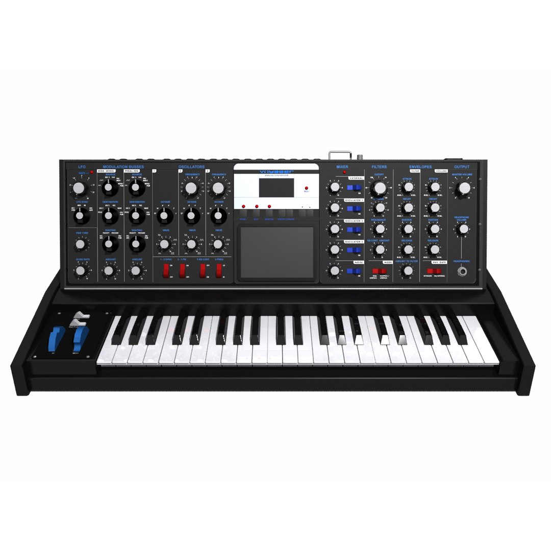 Keyboard Synth Synthesizer 3d Max