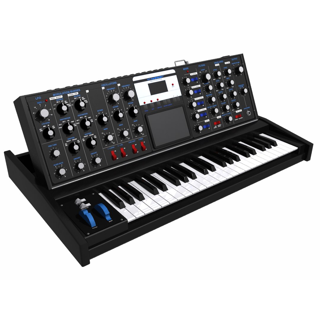 Keyboard Synth Synthesizer 3d Max