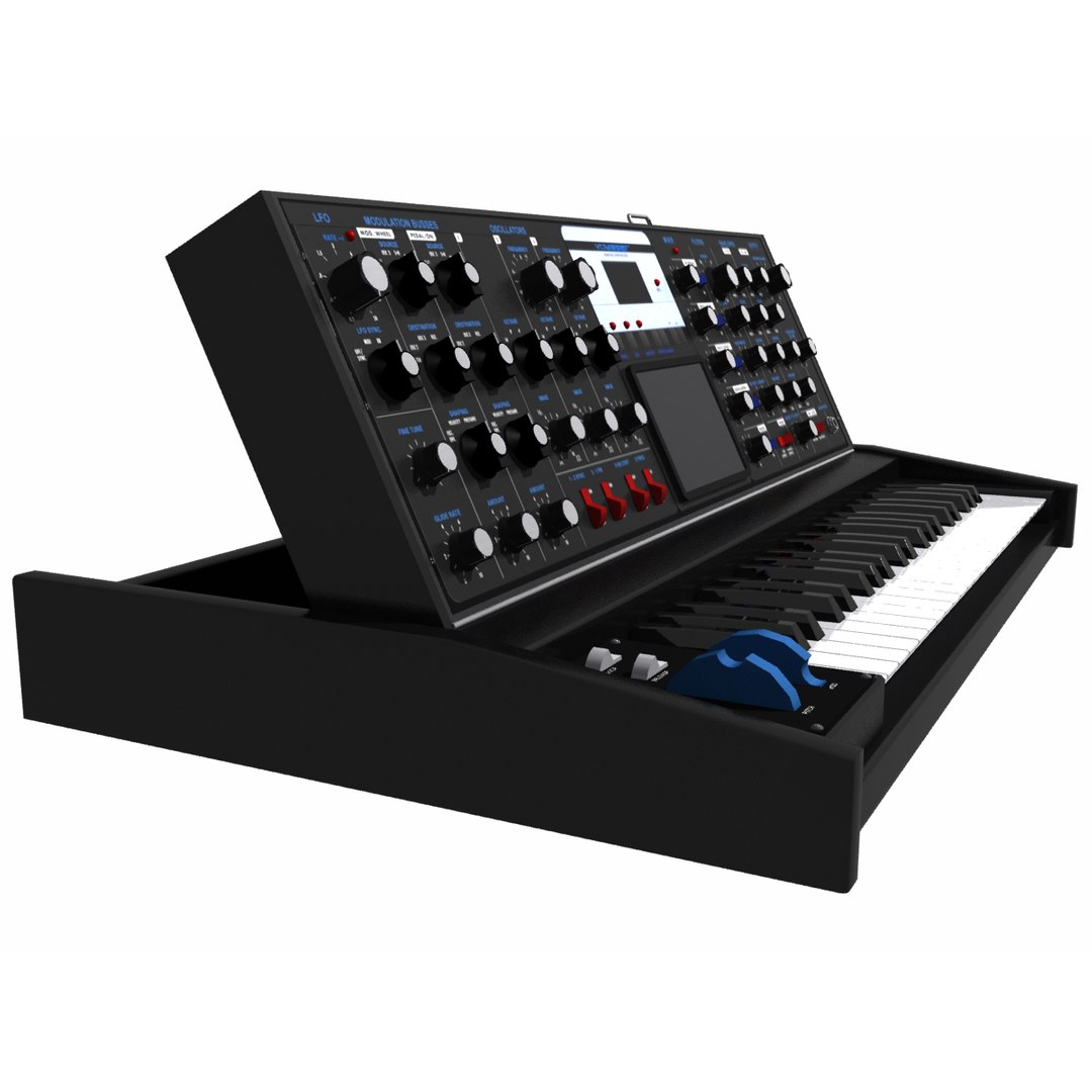 Keyboard Synth Synthesizer 3d Max