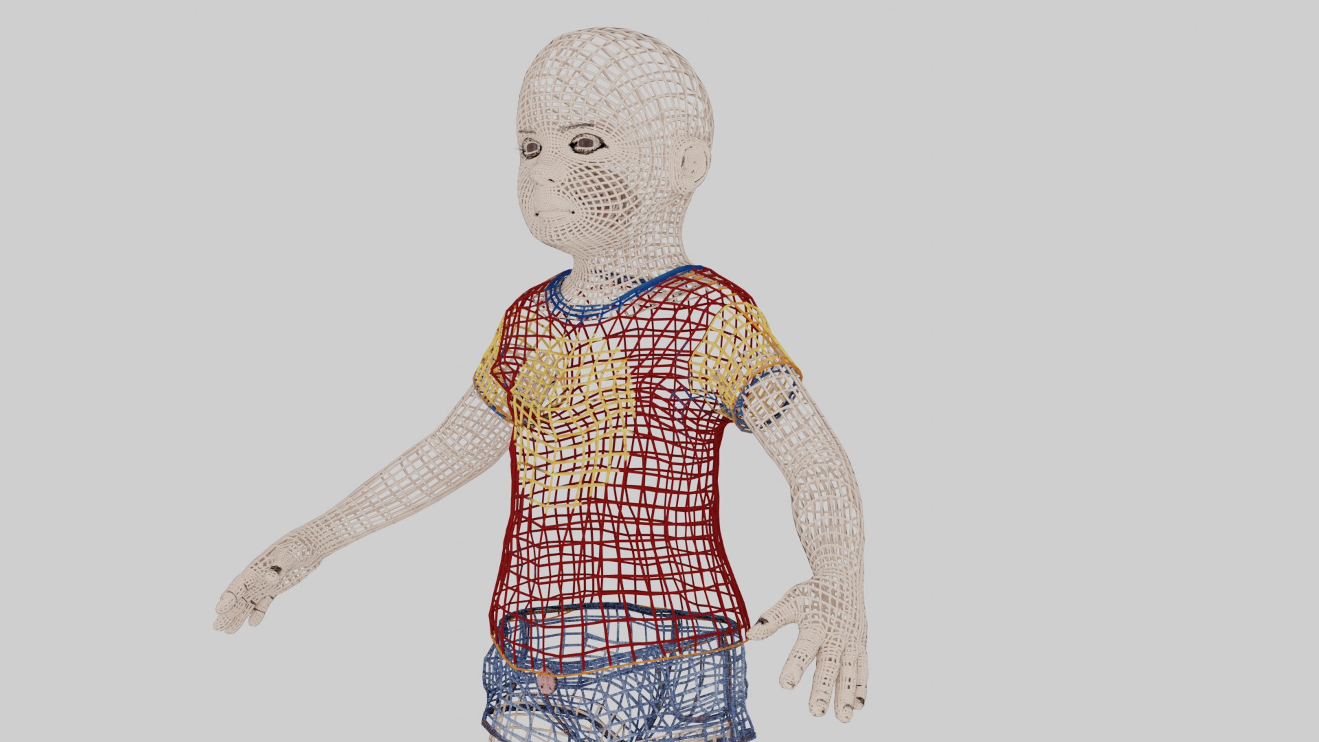3D model Three Years Old Rigged Girl - TurboSquid 1939299