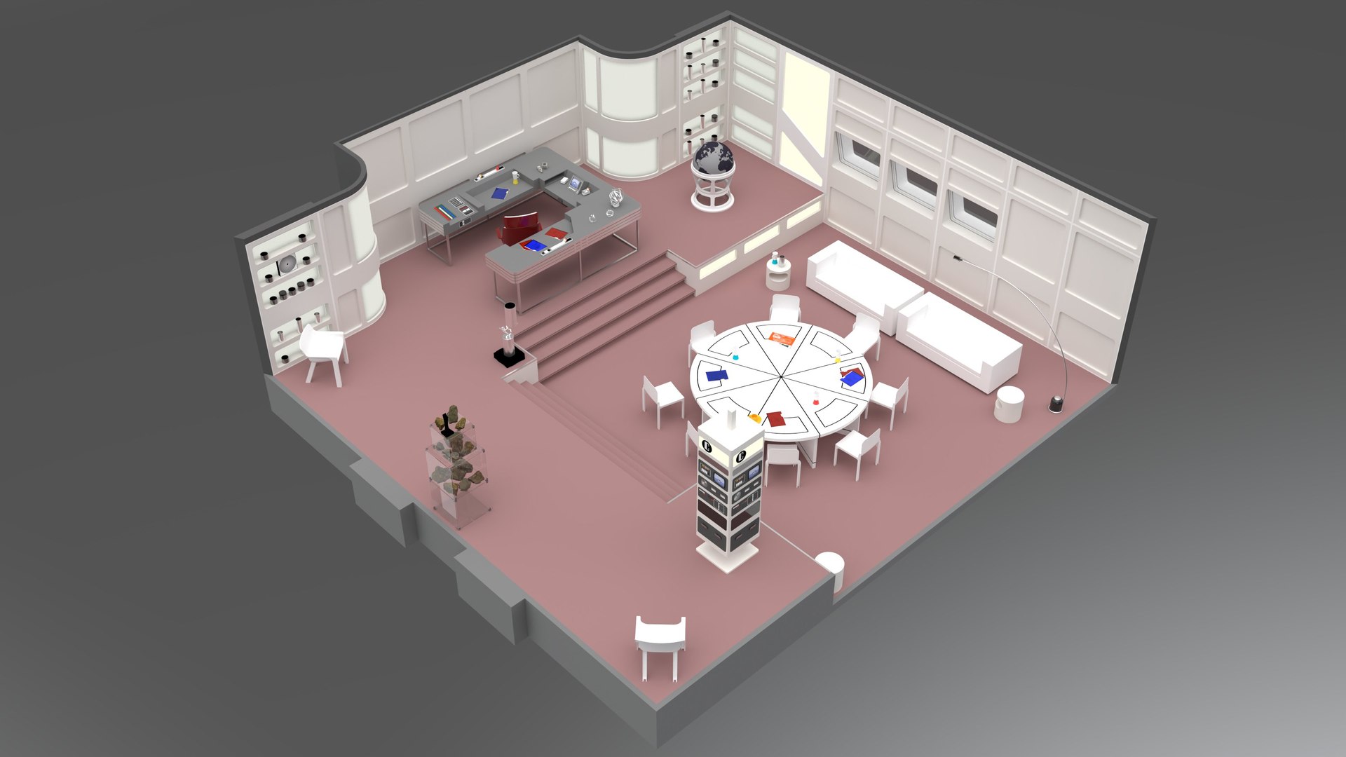 3D model Command Office - TurboSquid 2144986