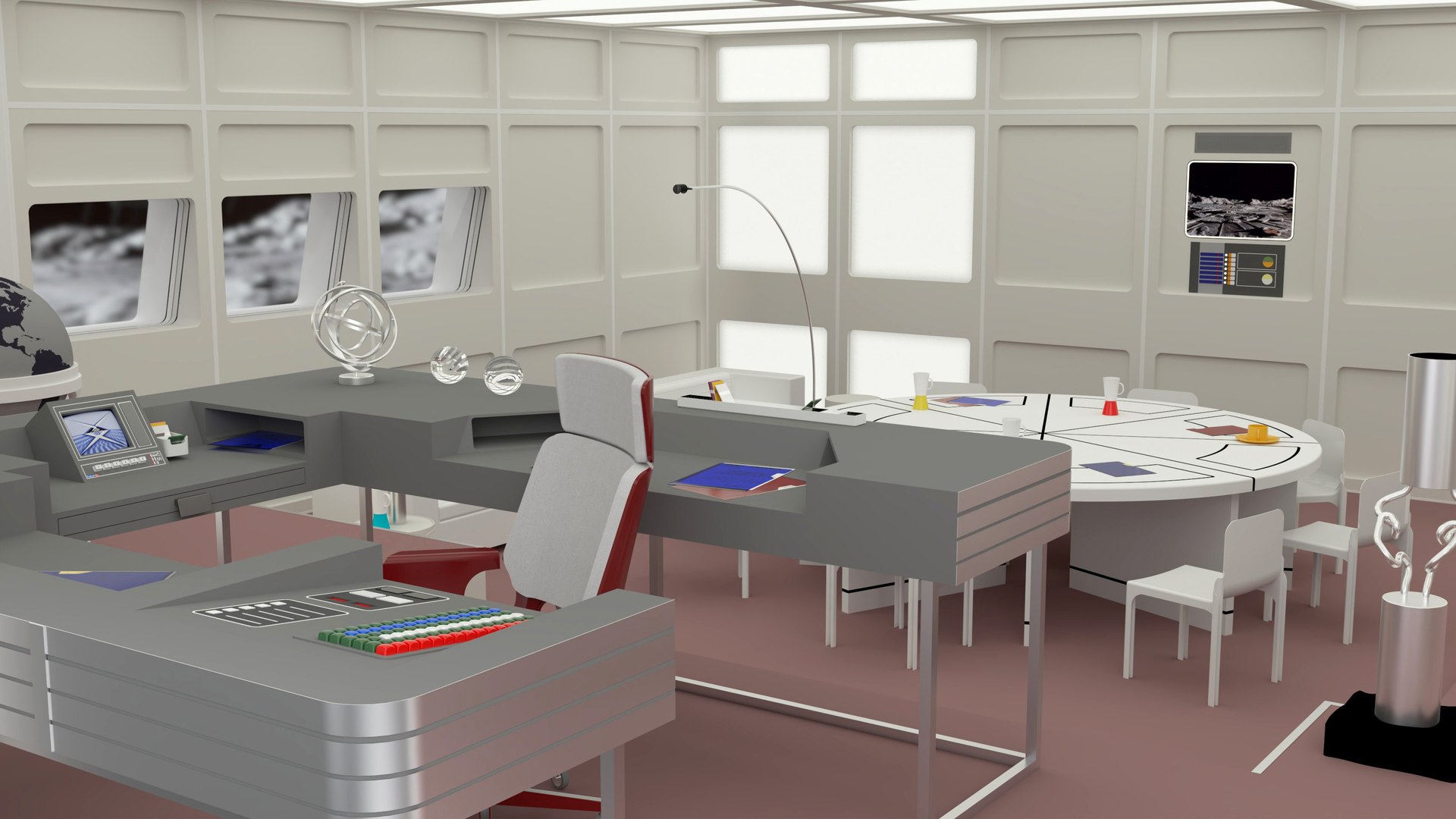 3D model Command Office - TurboSquid 2144986