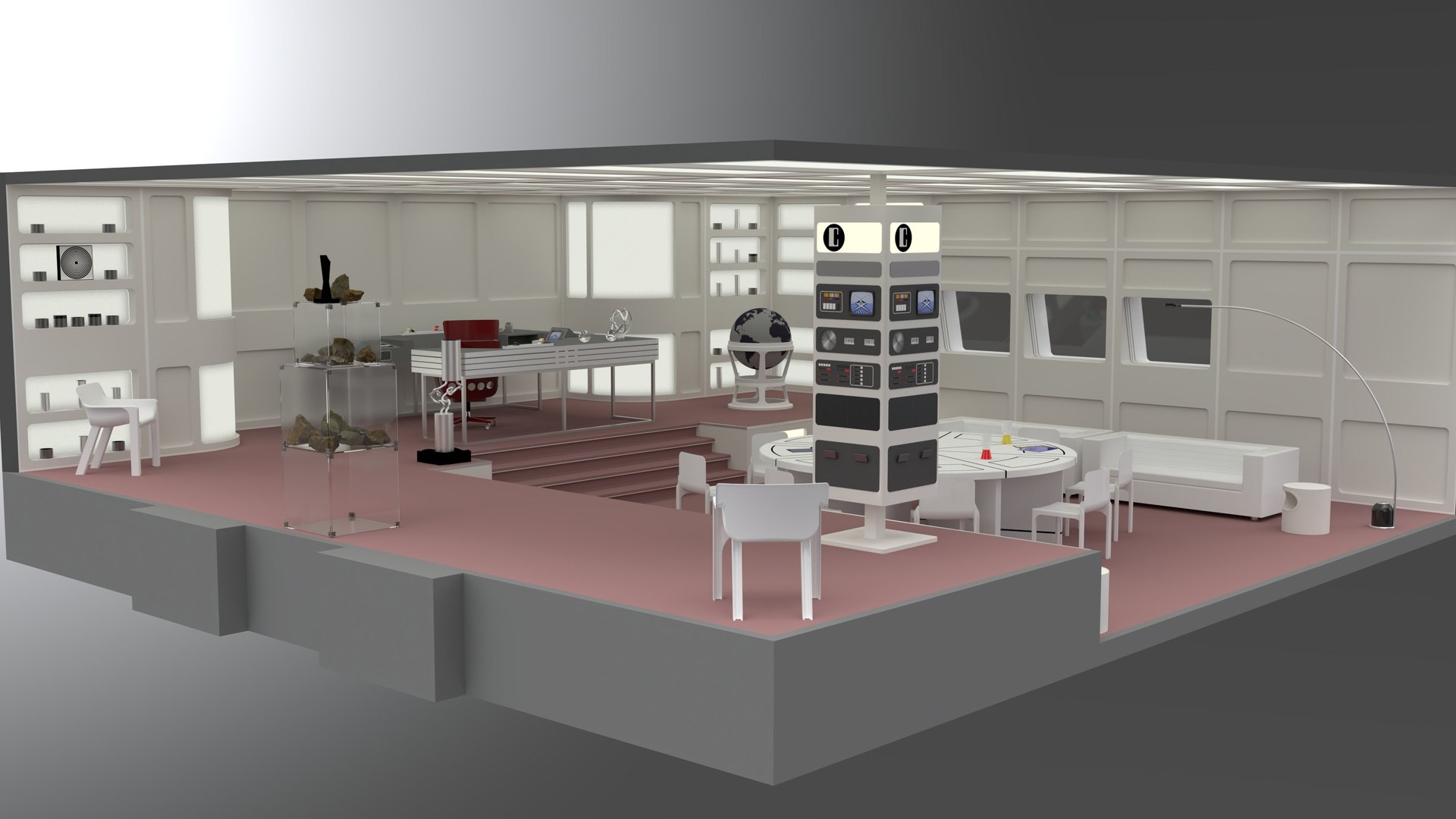 3D model Command Office - TurboSquid 2144986