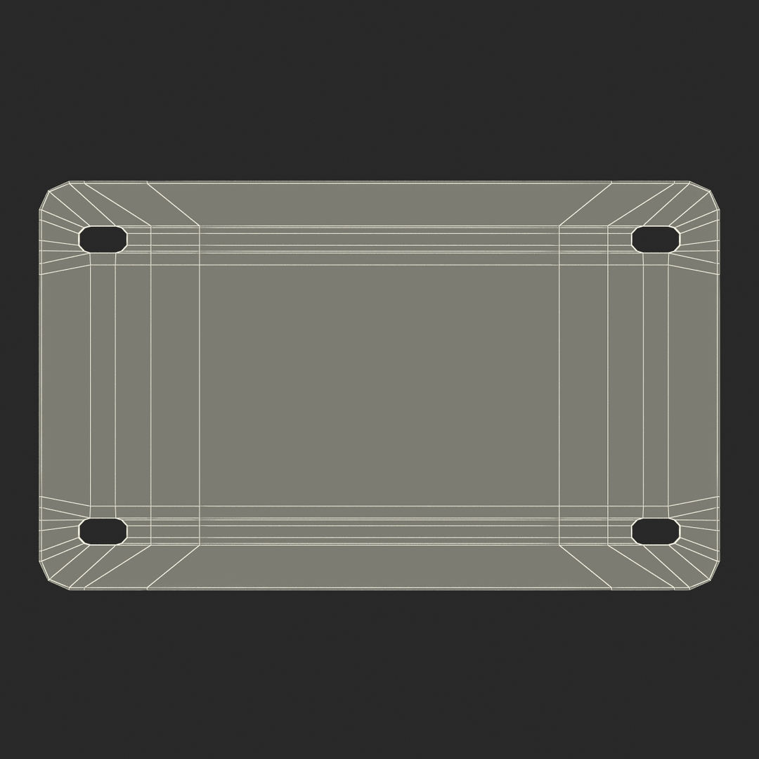 3d Model Texas License Plate