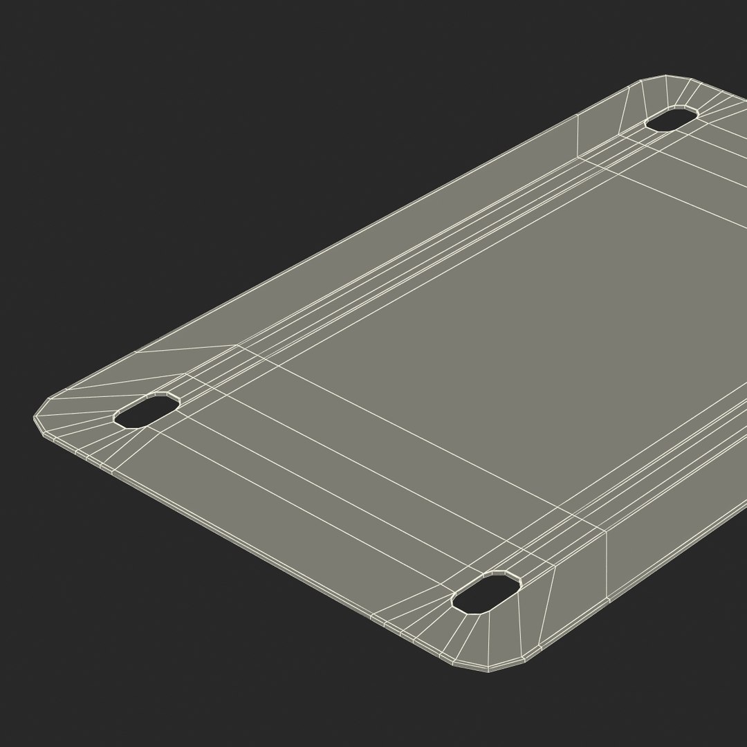 3d Model Texas License Plate