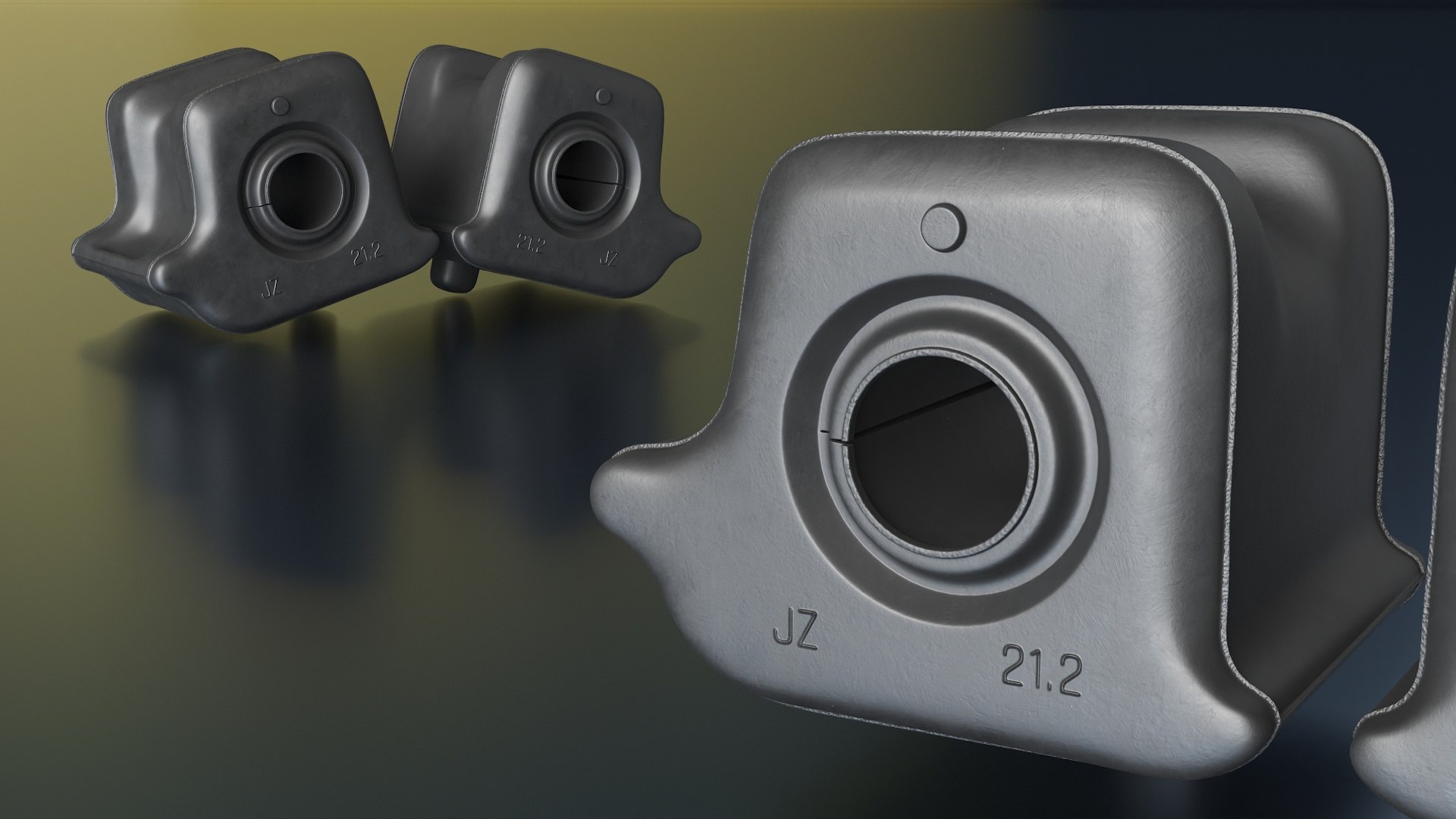 3D Model Left And Right Stabilizer Bushings - TurboSquid 2406304