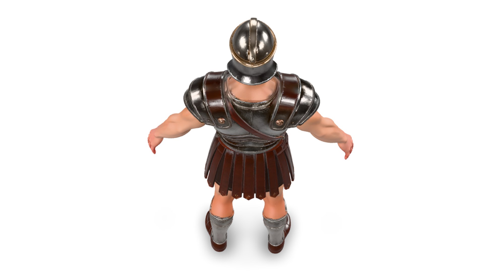 Roman Legionnaire Soldier Character 2 Versions Low-poly Model ...