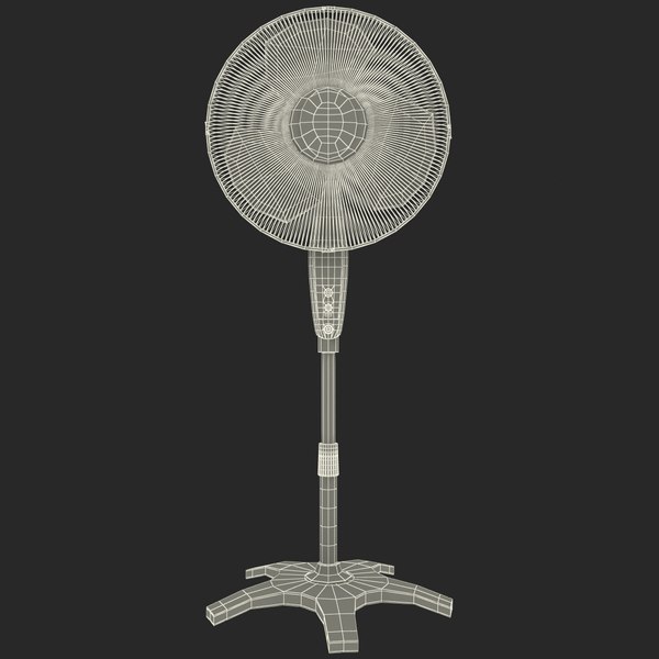 stand fan honeywell 3d model
