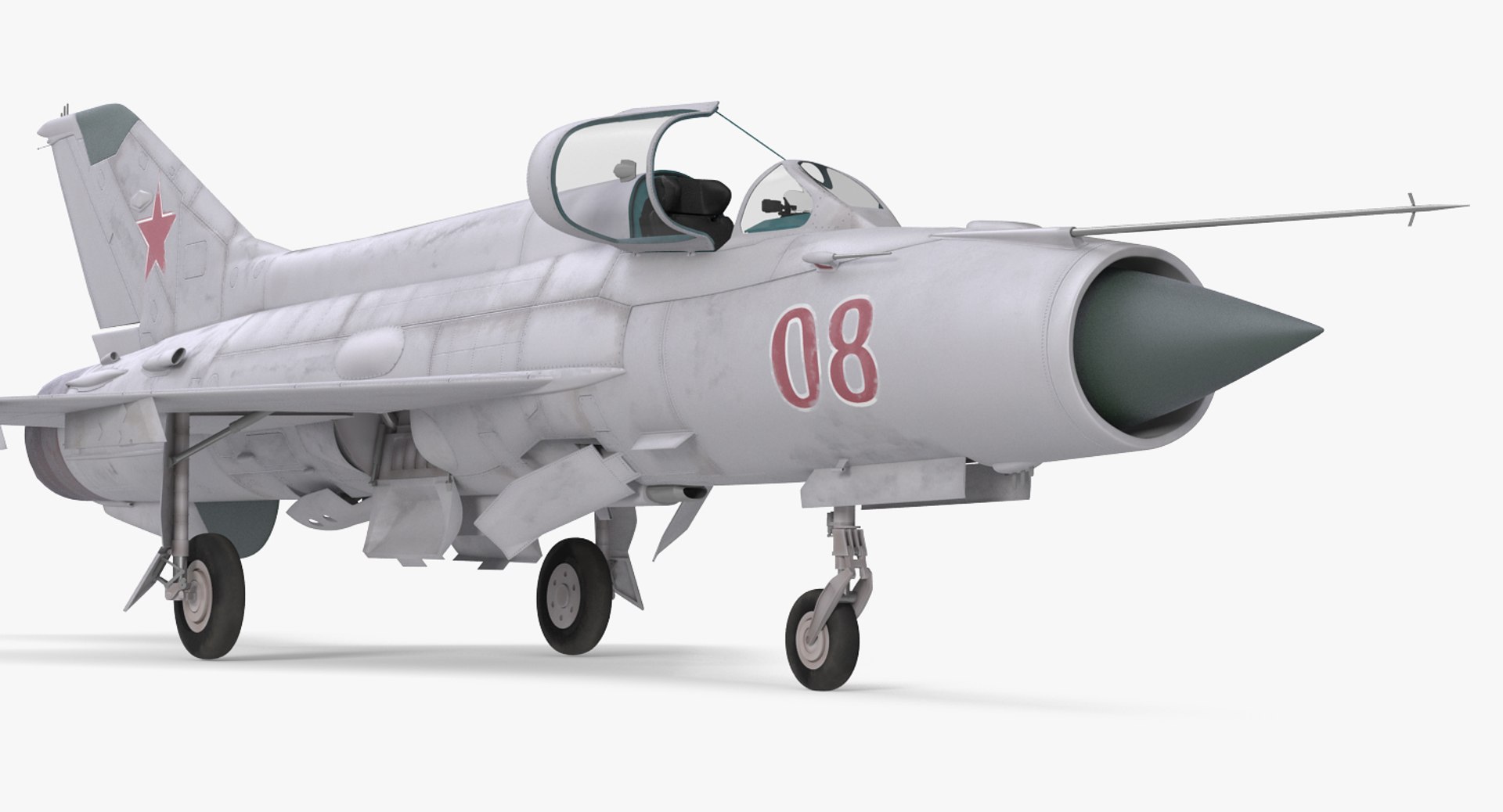 Fighter Mig-21 Fishbed Russian 3d Model
