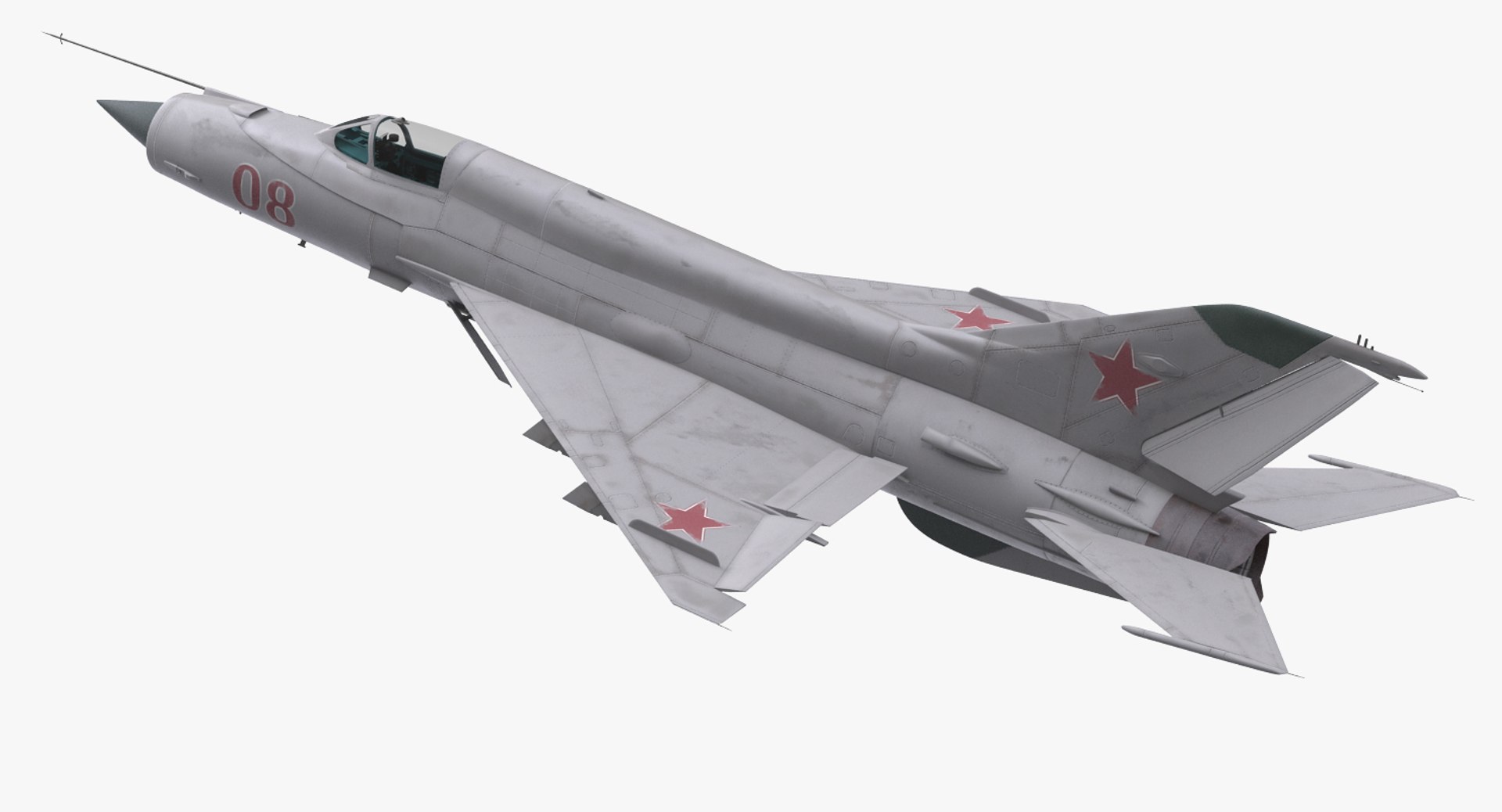 Fighter Mig-21 Fishbed Russian 3d Model