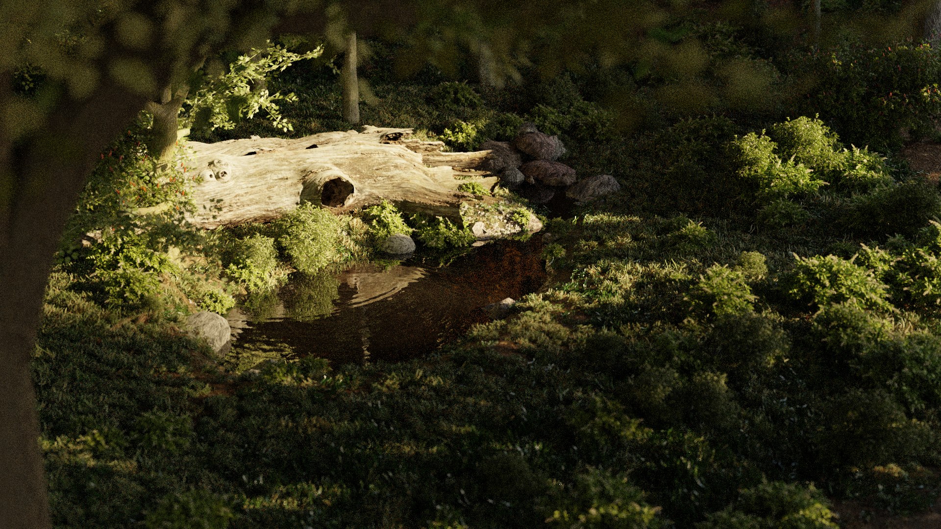 3D Half Rotting Fallen Tree Photoscan - TurboSquid 1721494