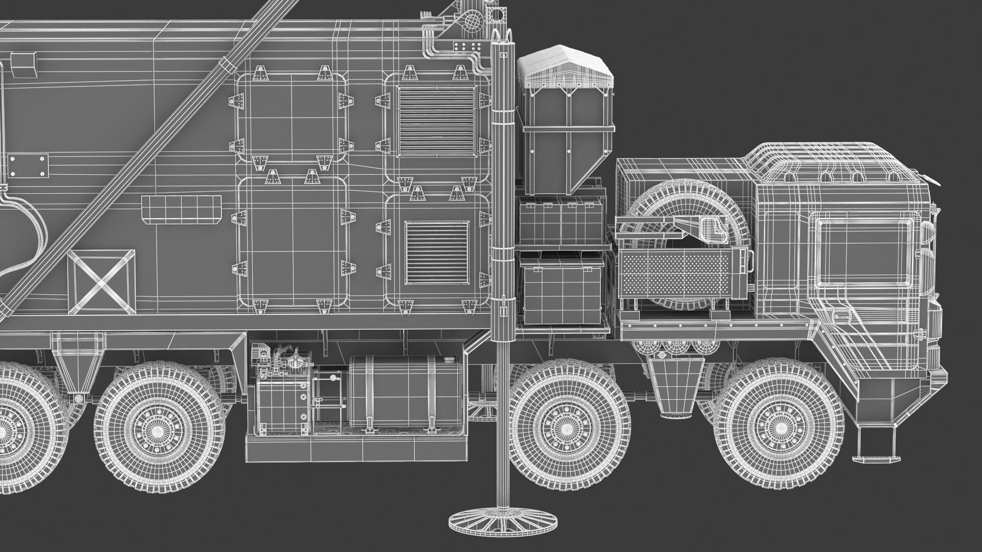 Mobile Tracking Radar Truck Model - TurboSquid 1922114