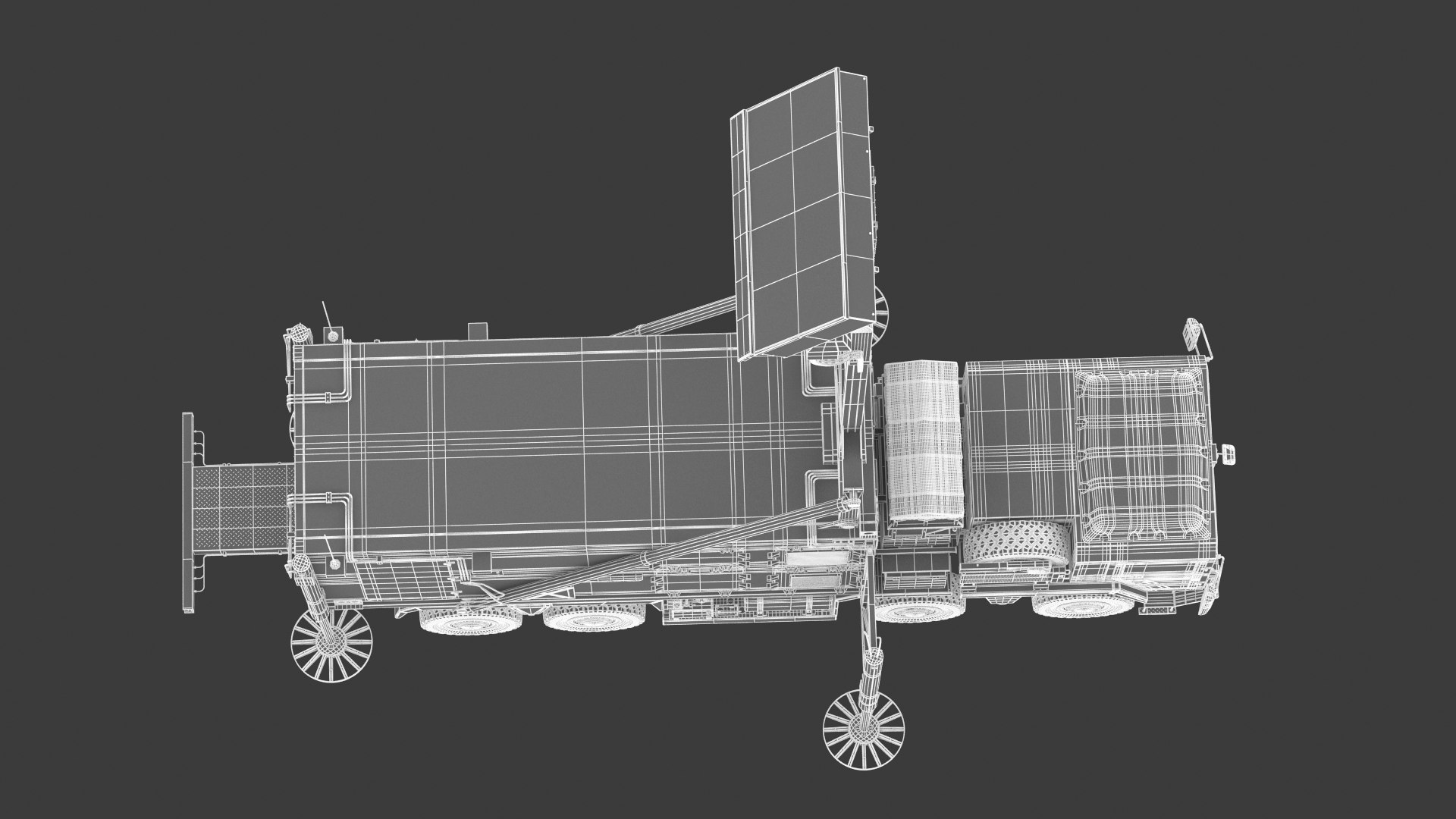 Mobile Tracking Radar Truck Model - TurboSquid 1922114