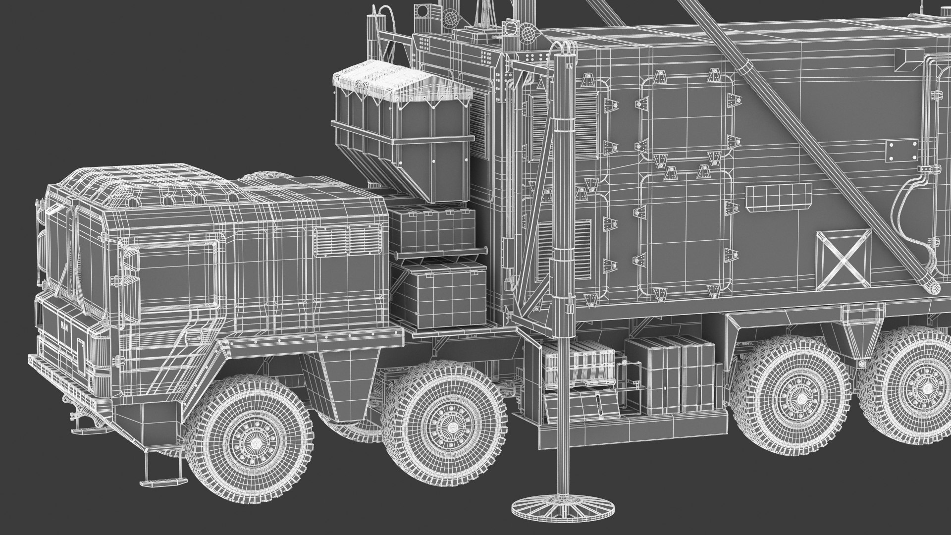 Mobile Tracking Radar Truck Model - TurboSquid 1922114
