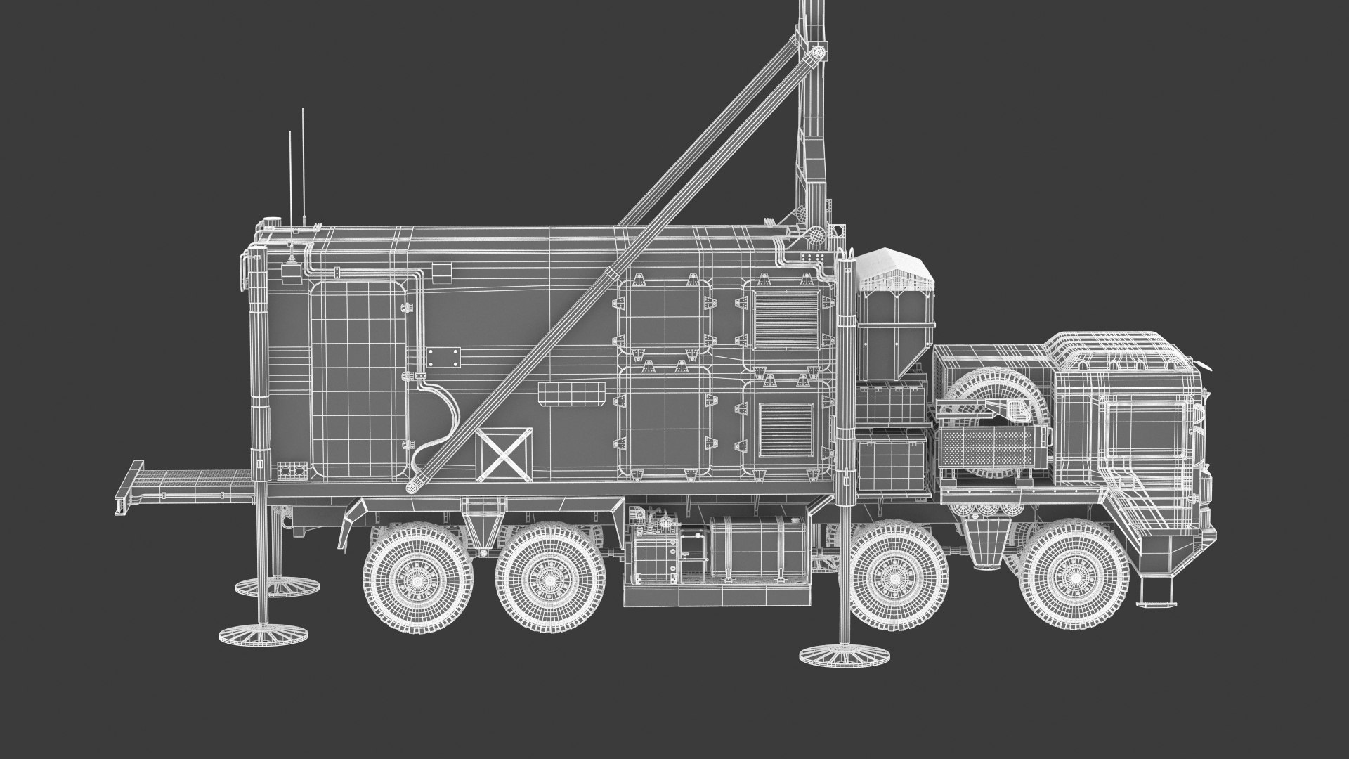 Mobile Tracking Radar Truck Model - TurboSquid 1922114