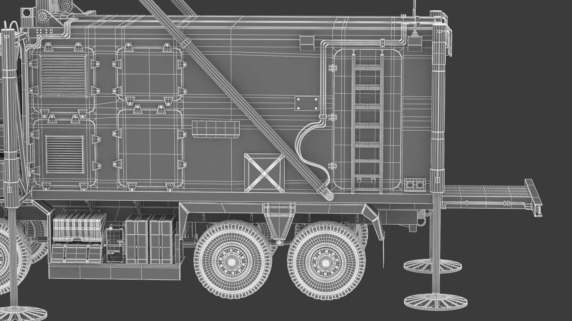 Mobile Tracking Radar Truck Model - TurboSquid 1922114