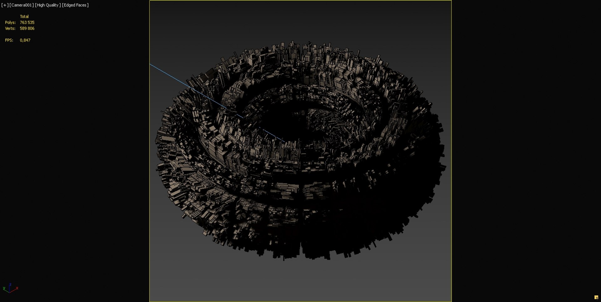 3D Abstract City Torus - - TurboSquid 1239714