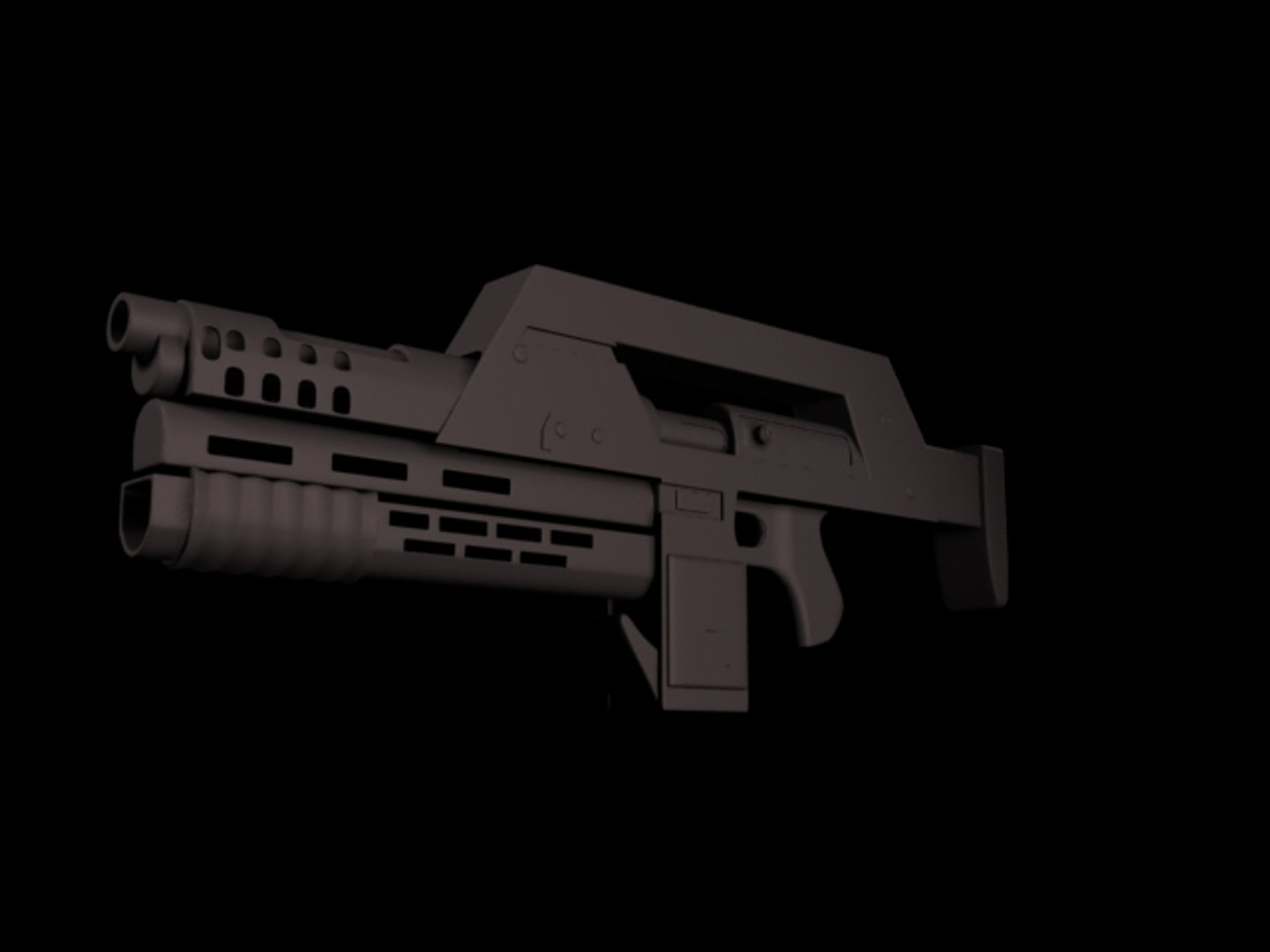 Future Gun 3d Model