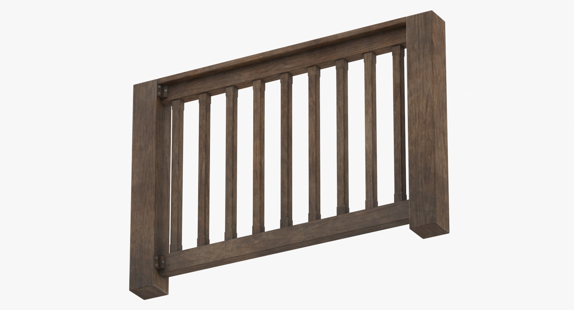 Medieval Tileable Wooden Railing Model - TurboSquid 1813052