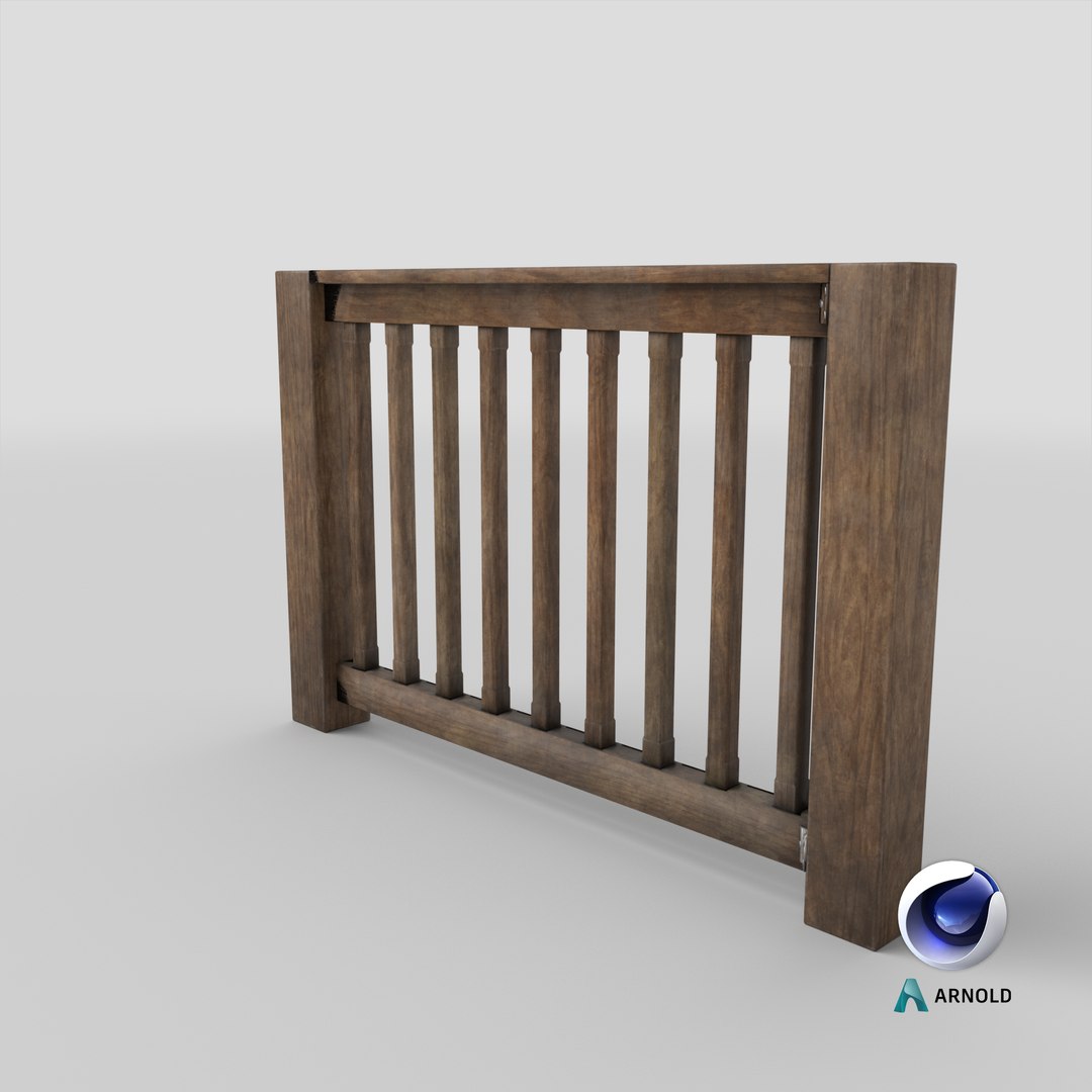 Medieval Tileable Wooden Railing Model - TurboSquid 1813052