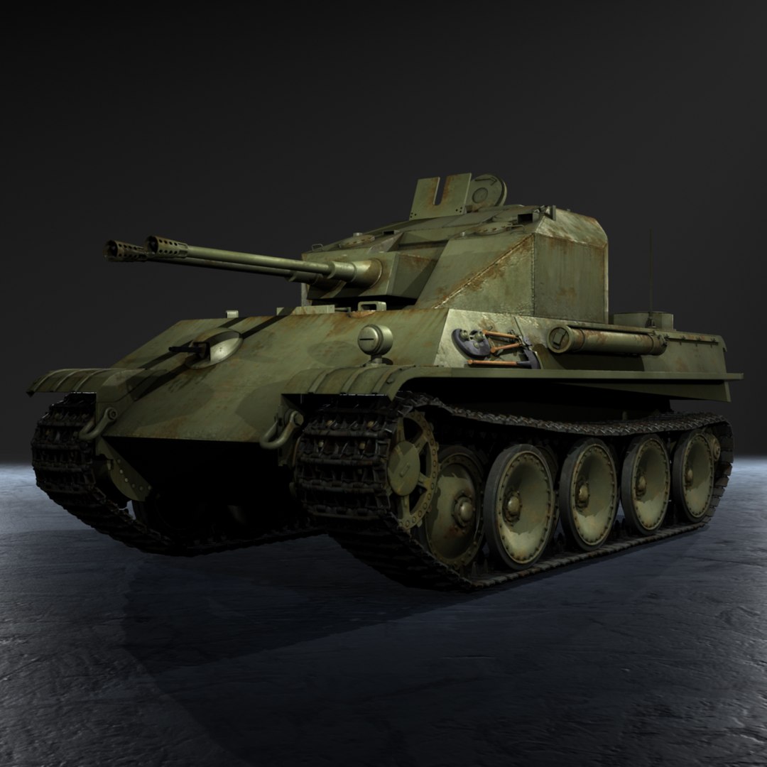 3d german wwii flakpanzer v