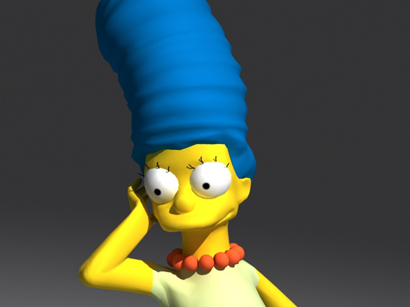 3d marge simpson