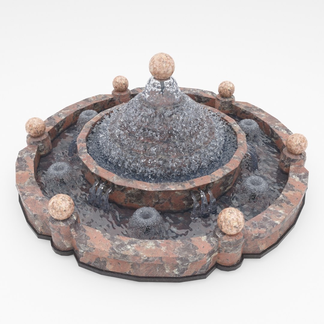 Fountain 10 3d Max